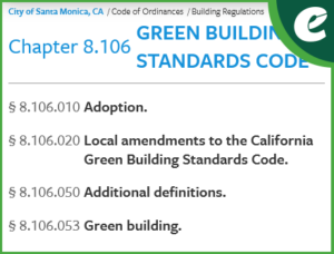 Green Building Standards Legislation - General Code