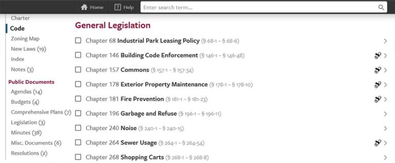 eCode360's New Laws: See when codes change - General Code